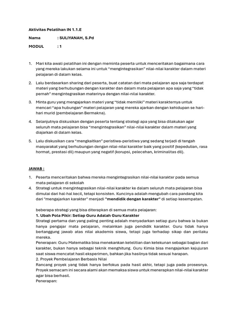 KP 4 Aktivitas in 1.1.E FIX | PDF
