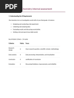 Chemistry IA Structure Guide 2025 | PDF | Experiment | Uncertainty