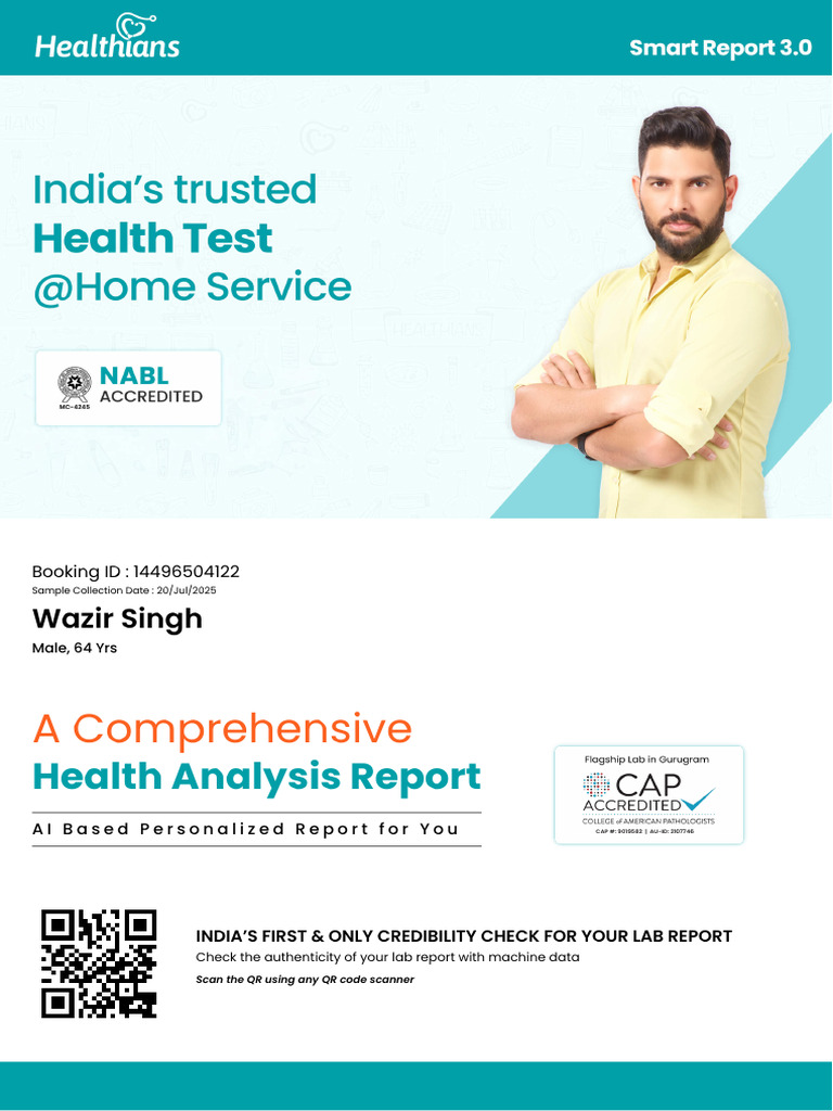 Authentic Lab Report Verification India | PDF | Anemia | Cholesterol