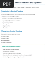 Class 10 Science Ch1 Detailed Notes | PDF | Chemical Reactions | Redox