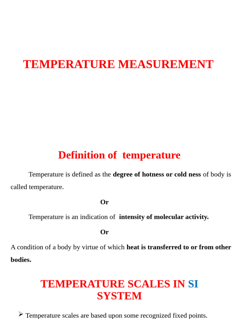 Temperature Measurement Pdf Thermocouple Celsius