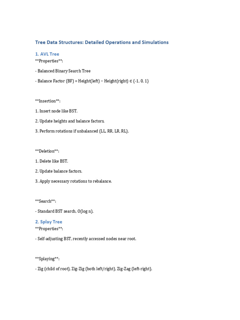 Tree Data Structures Overview | PDF