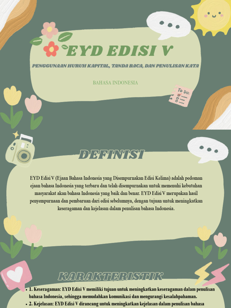 EYD Edisi V: Pedoman Ejaan Terbaru | PDF