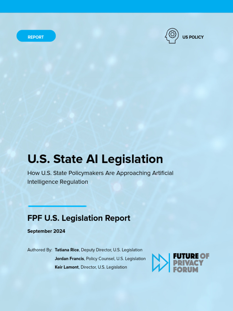 U.S. State AI Legislation Overview | PDF | Artificial Intelligence ...