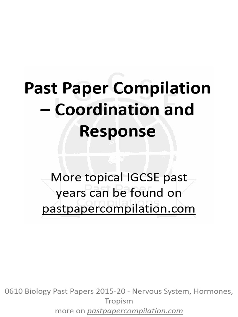Past Paper Compilation – Characteristics, Classification, And ...
