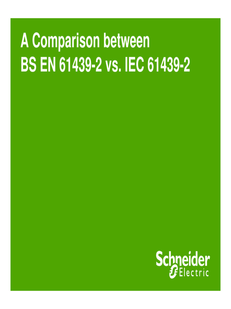 Form of Separation As Per Bs en 61439-2 Vs Iec 61439-2 | PDF | Electrical Engineering | Electricity
