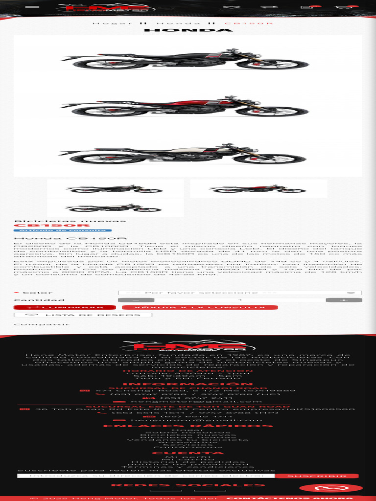 Honda CB150R 2023: Especificaciones y Precio | PDF | Industria ...