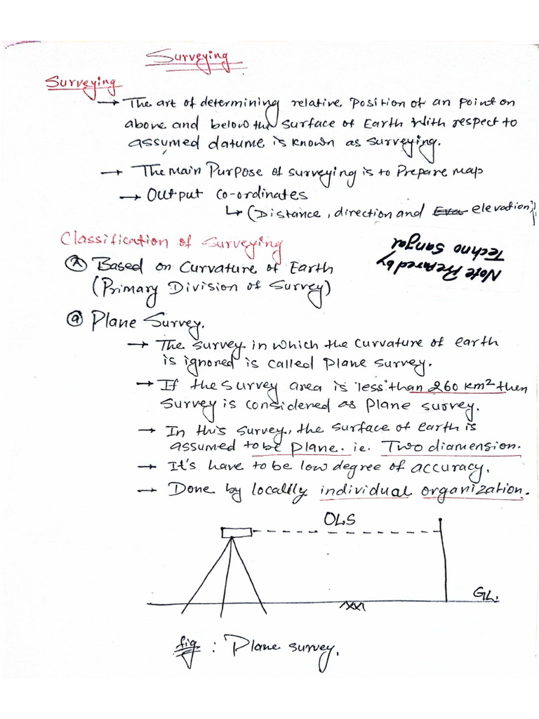 Surveying Note 2 | PDF
