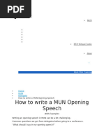 How To Write A Great GSL MUN Speech + Examples | PDF | United Nations ...