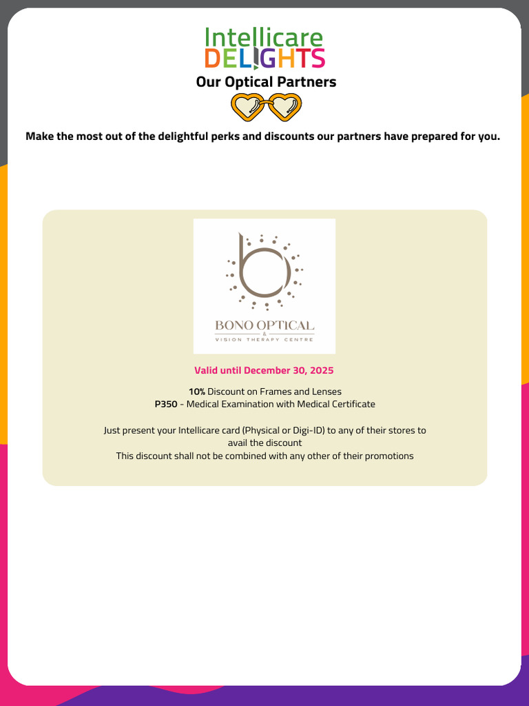 Intellicare Delights - May 2025 | PDF | Glasses | Discounts And Allowances