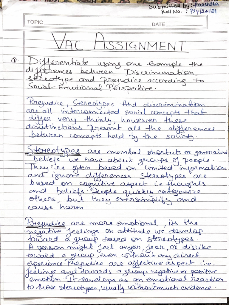 Vac Assignment | PDF