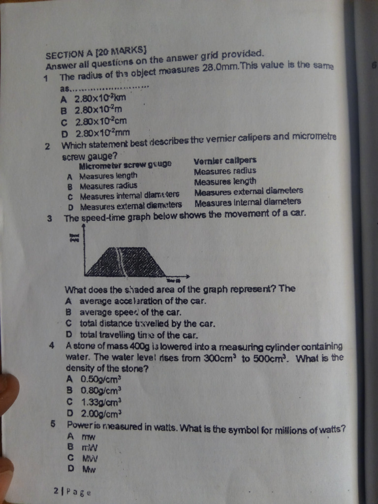 Science 2018 Gce p1 | PDF