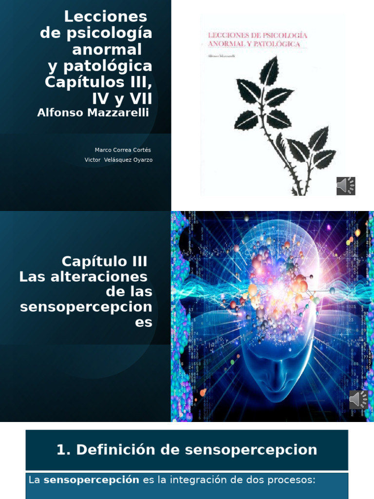 Alteraciones de Sensopercepción y Pensamiento | PDF | Engaño | Percepción