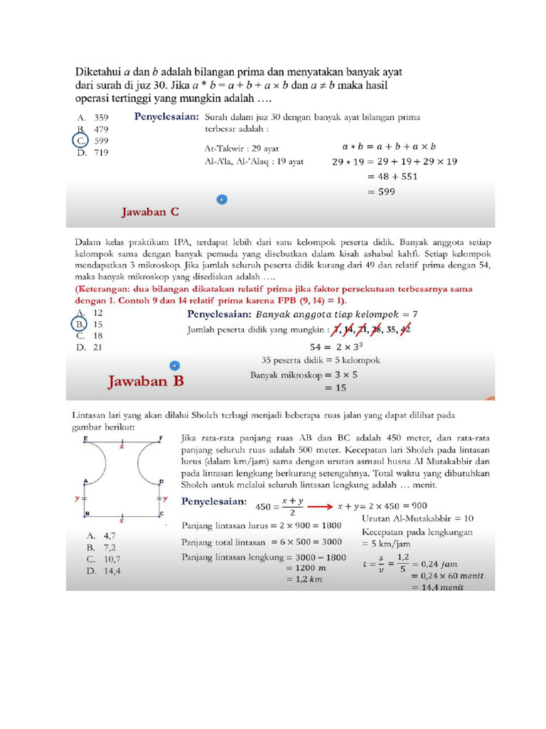 Jawaban KSM 2023 | PDF