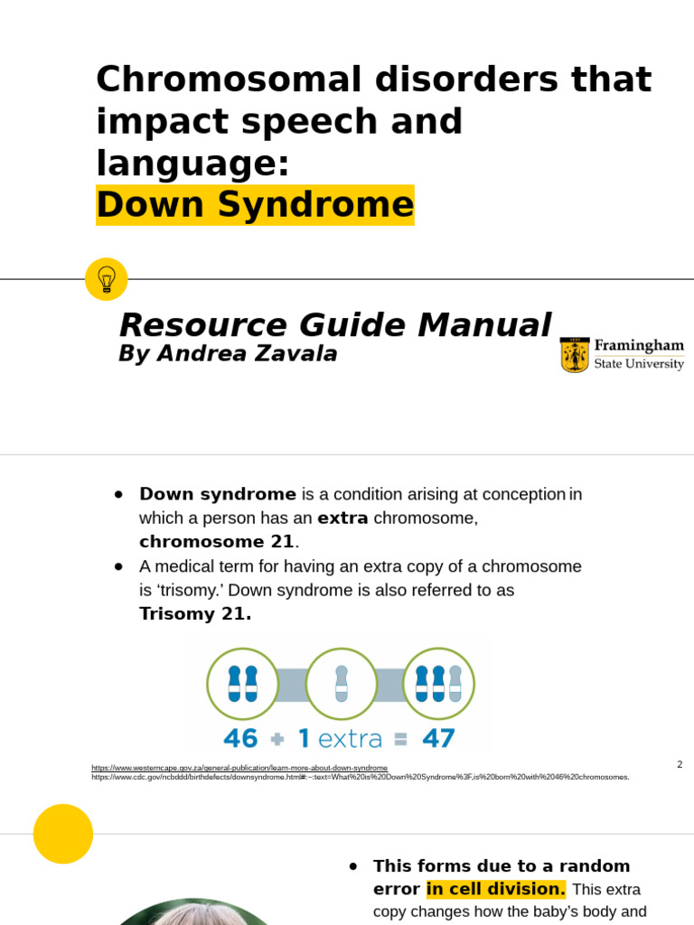 Down Syndrome: Speech and Language Challenges | PDF | Speech | Down ...