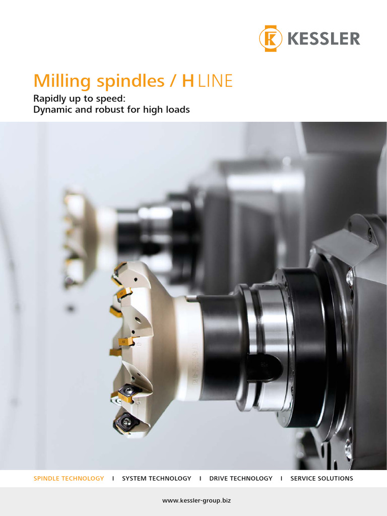 KESSLER H LINE Milling Spindles Overview | PDF | Bearing (Mechanical ...