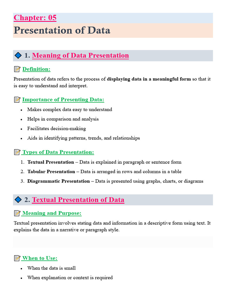 Textual and Tabular Data Presentation | PDF | Data | Quantitative Research