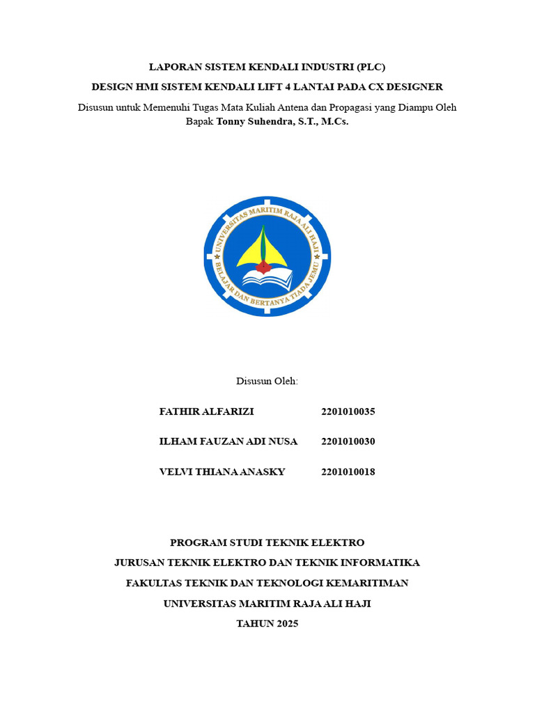 Desain HMI Kontrol Lift 4 Lantai | PDF