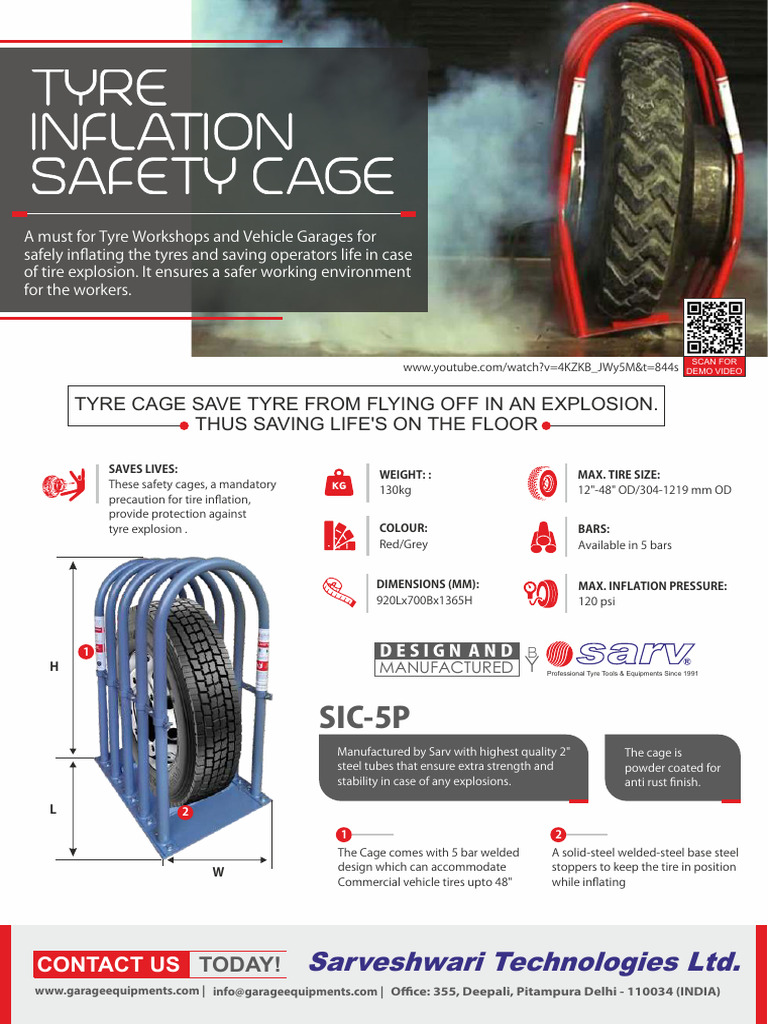Sic-5p Tyre Inflation Cage | PDF | Motor Vehicle | Land Vehicles