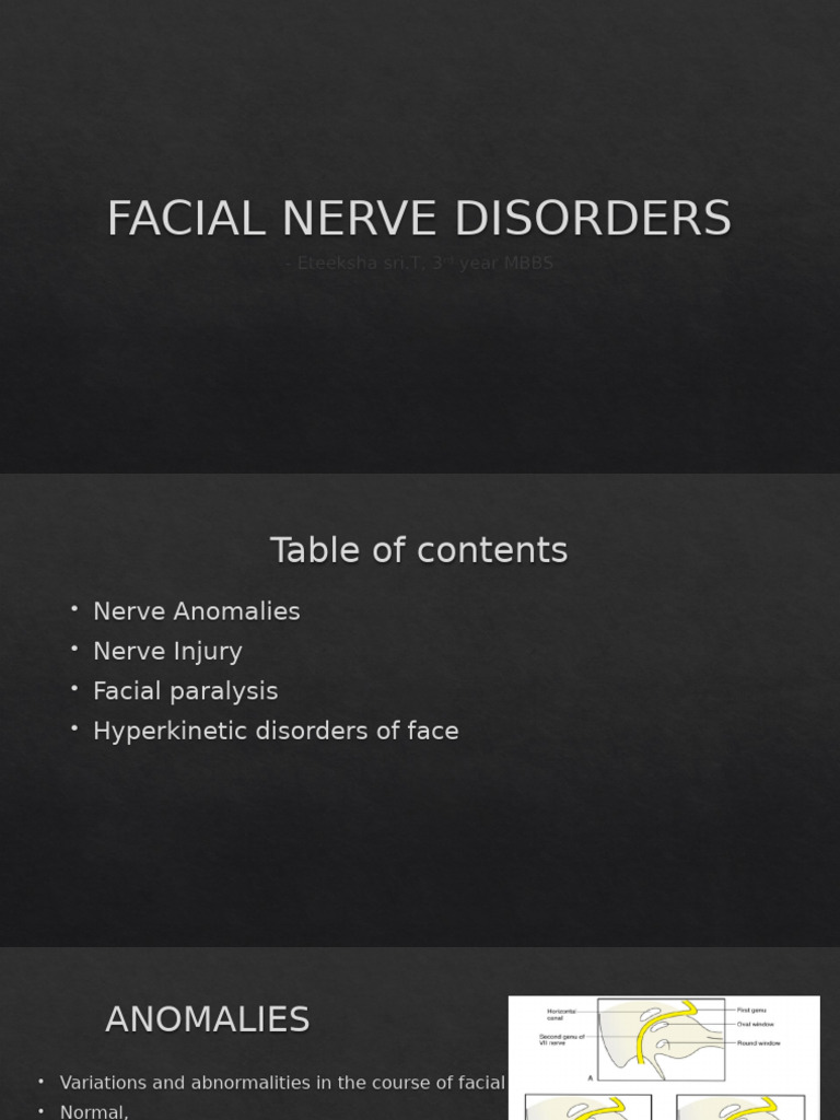 Understanding Facial Nerve Disorders | PDF | Neurology | Nervous System