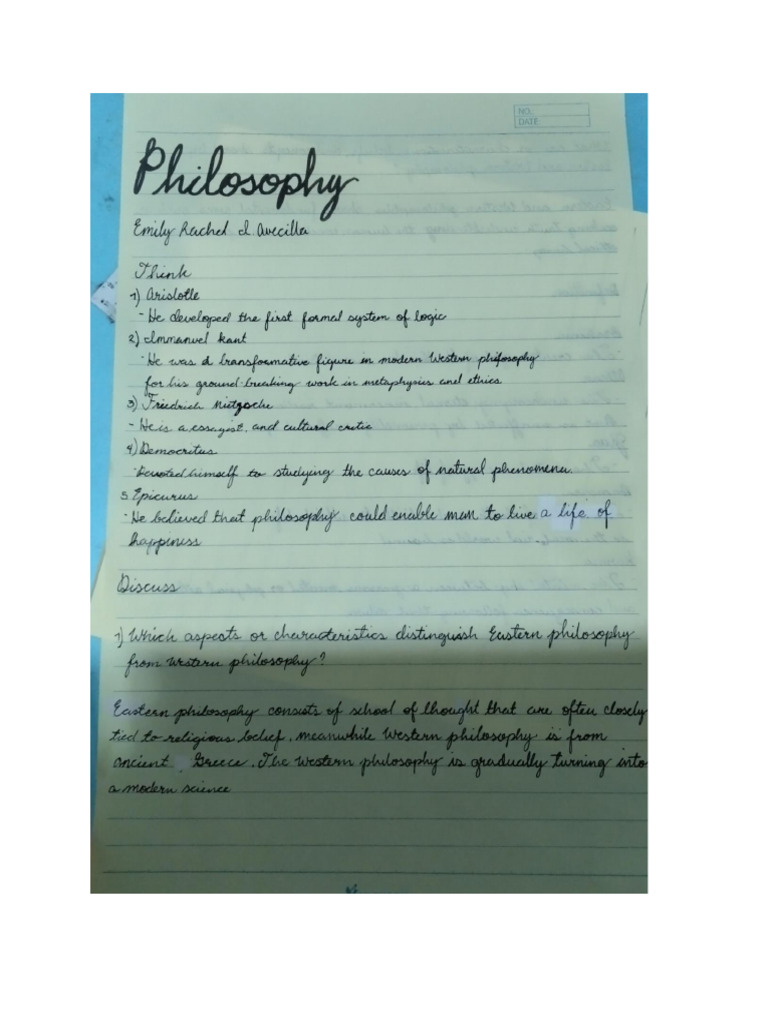 Philosophy Activity 2 | PDF