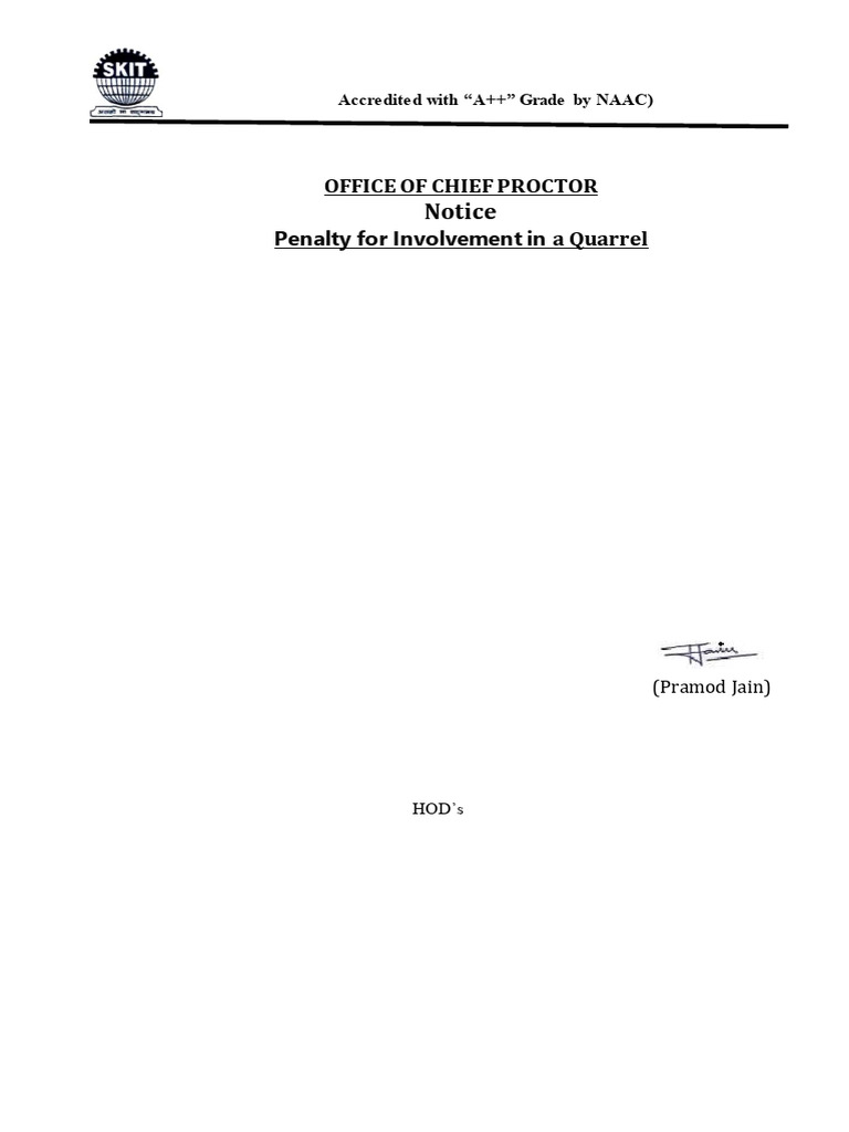 PB-07 Penalty & Warning Notice | PDF