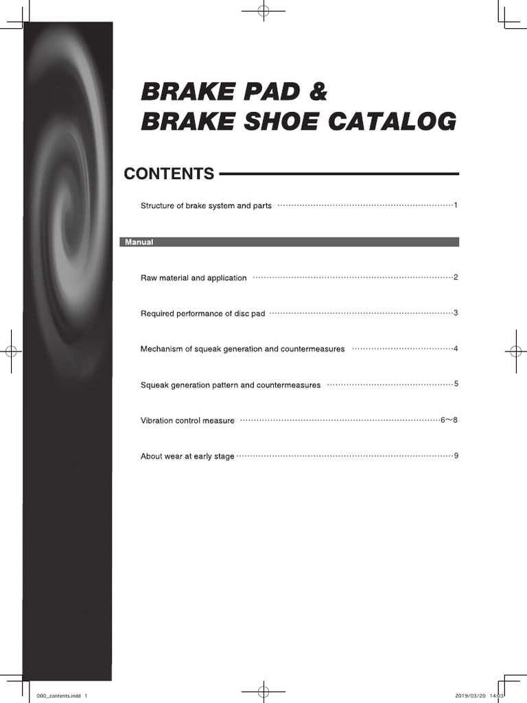 JFBK Catalog | PDF | Brake | Friction