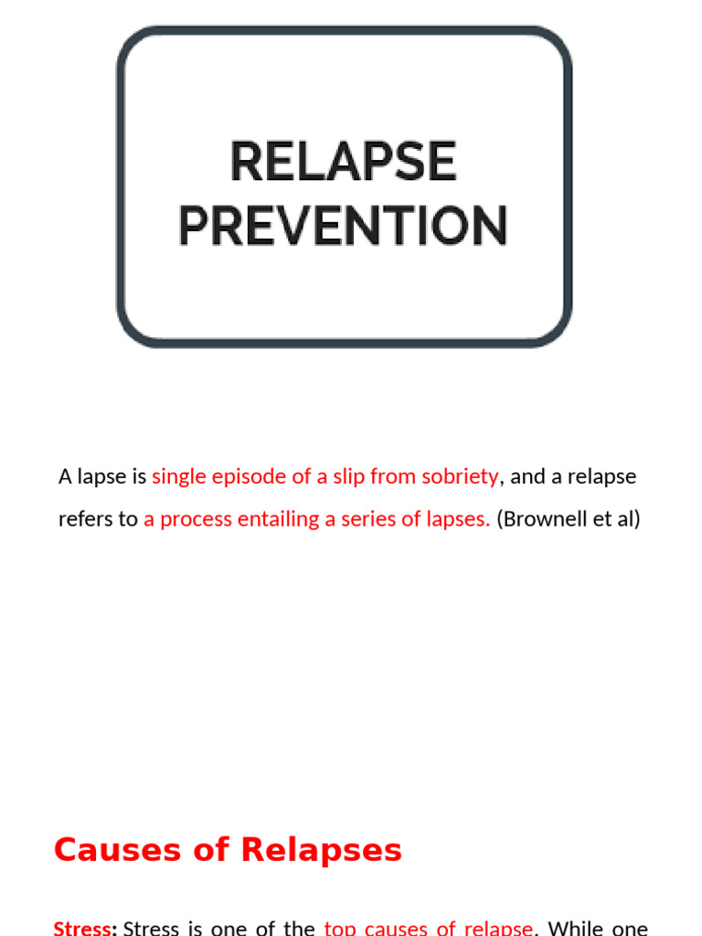 Understanding Relapse Triggers in Recovery | PDF | Relapse | Emotions