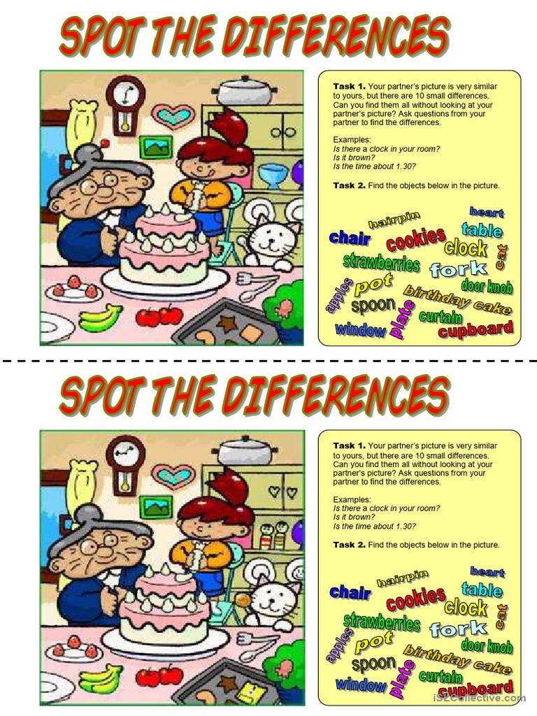 Spot The Differences. Happy Birthday! | PDF