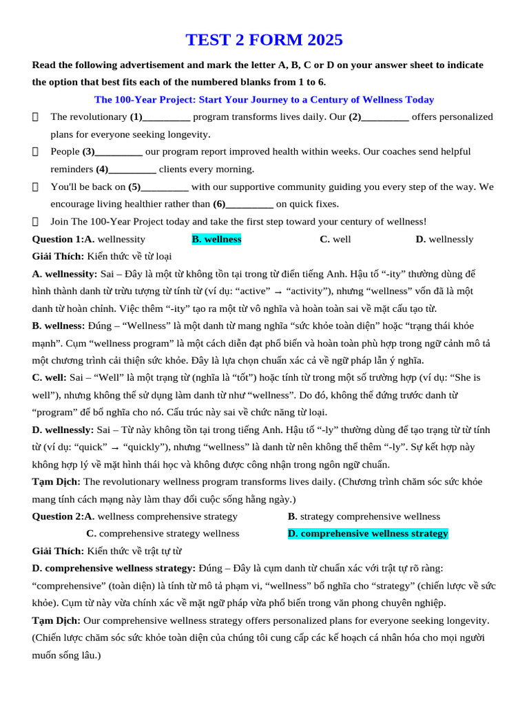 Test 2 - Unit 1 - GV | PDF