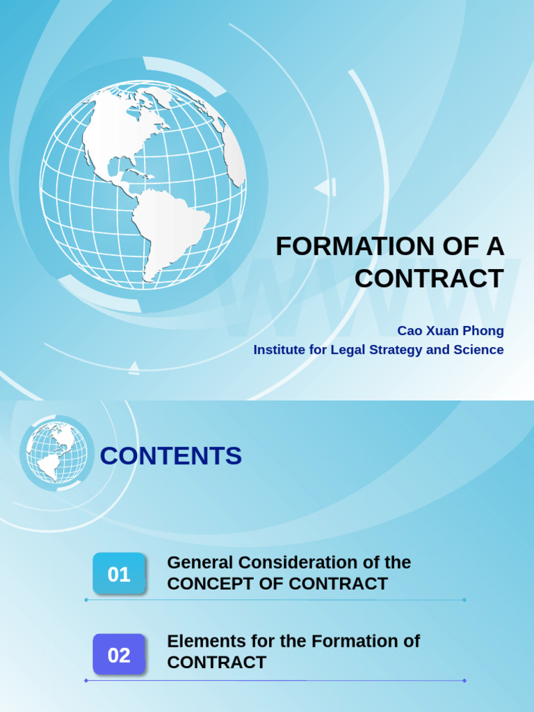 Contract Formation Essentials Guide | PDF | Offer And Acceptance ...