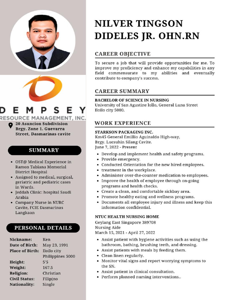 DEMPSEY - Dideles JR., Nilver - Dasma - JS | PDF