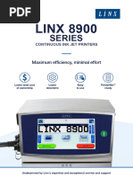 Linx 8920 Datasheet | PDF | Printer (Computing) | Usb