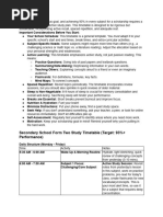 Study Plan for Class 9 & 10 Students | PDF | Career & Growth | Language ...