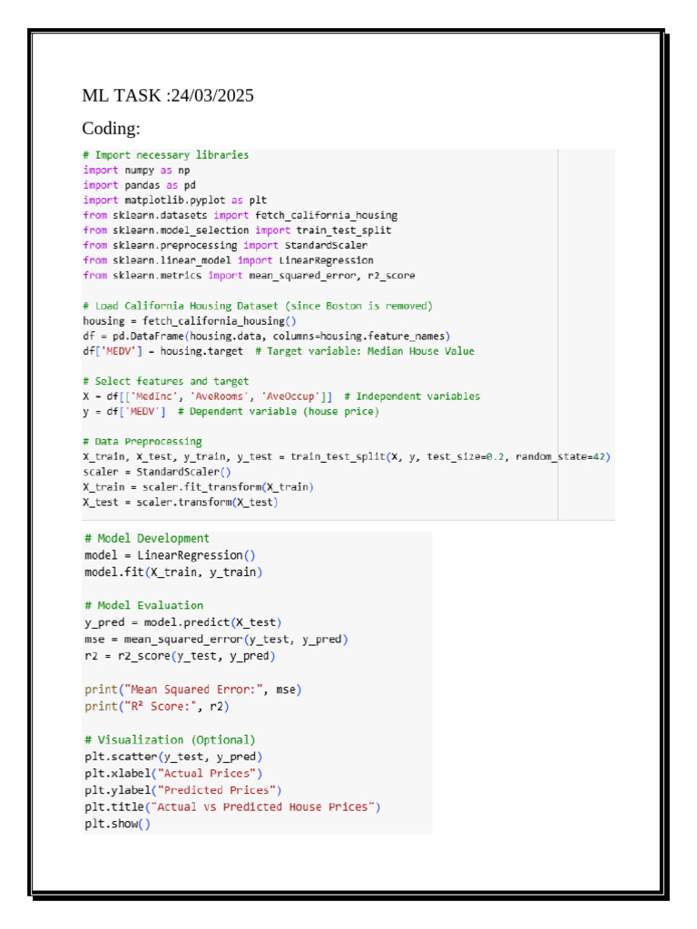 ML Task 24 03 2025 | PDF