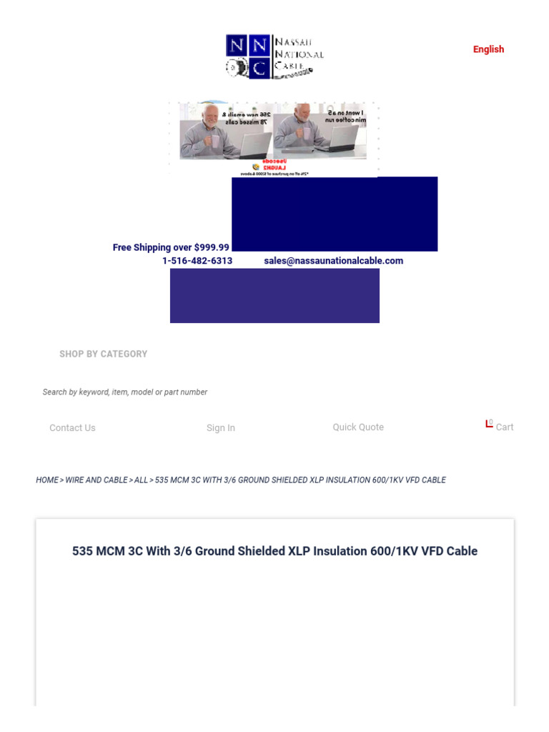 535 MCM 3C 3 - 6 Ground Shielded XLP 600 - 1KV VFD Cable | PDF ...