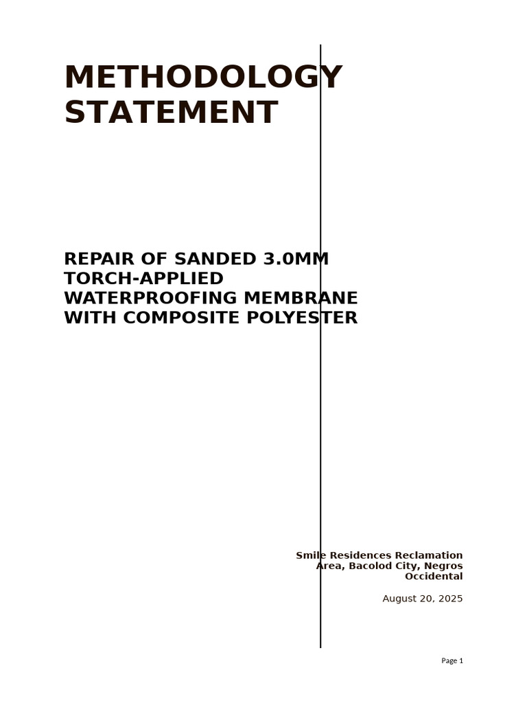 Methodology - Cover Page - 1 | PDF
