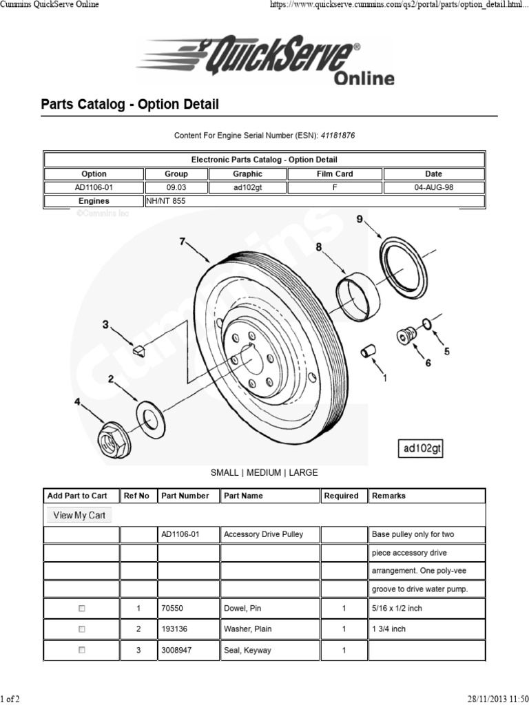 Accessory Drive Pulley | PDF | Manufactured Goods