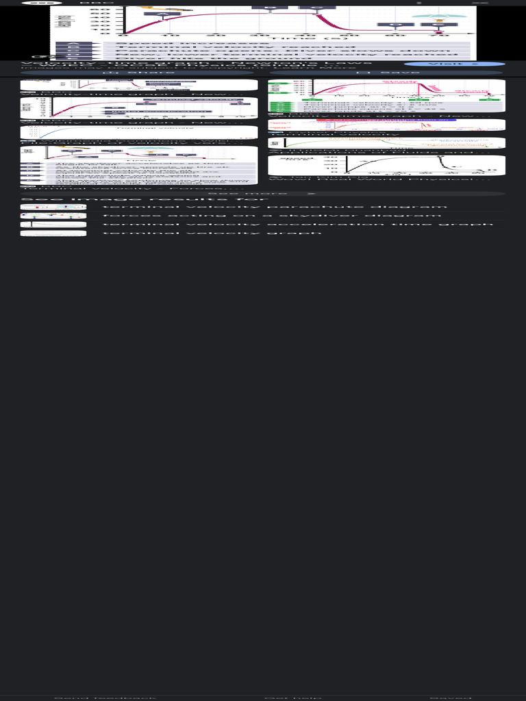 Skydiver Velocity-Time Graph Analysis | PDF