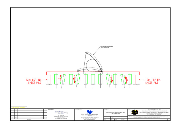 Adjustable Weirs (Sectional View) | PDF