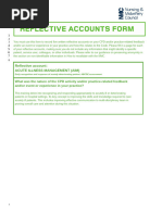Reflective-Accounts-Form 3 | PDF | Nursing | Patient
