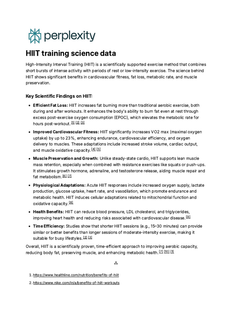 Science of High-Intensity Interval Training | PDF | High Intensity ...