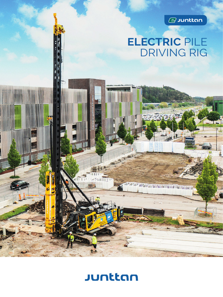 Junttan Electric Pile Driving Rig Overview | PDF | Engines | Battery ...