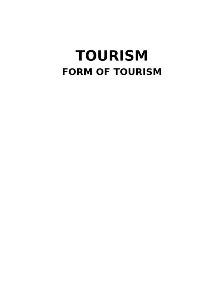 TOURISM | PDF