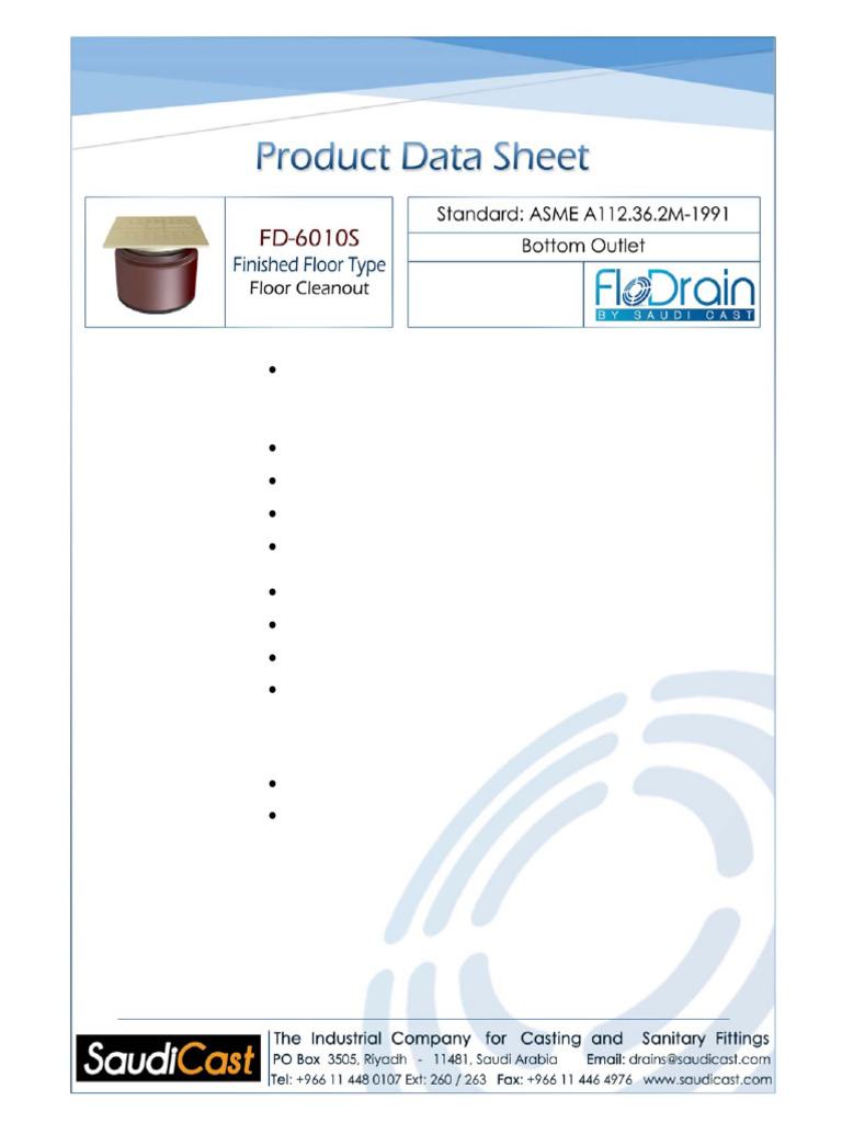 FD 6010S Data Sheet 1 | PDF