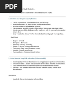 Class 10 English Mind Map Overview | PDF