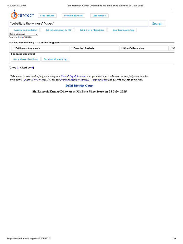 Sh. Ramesh Kumar Dhawan vs Ms Bata Shoe Store on 28 July, 2025 | PDF | Public Law | Justice