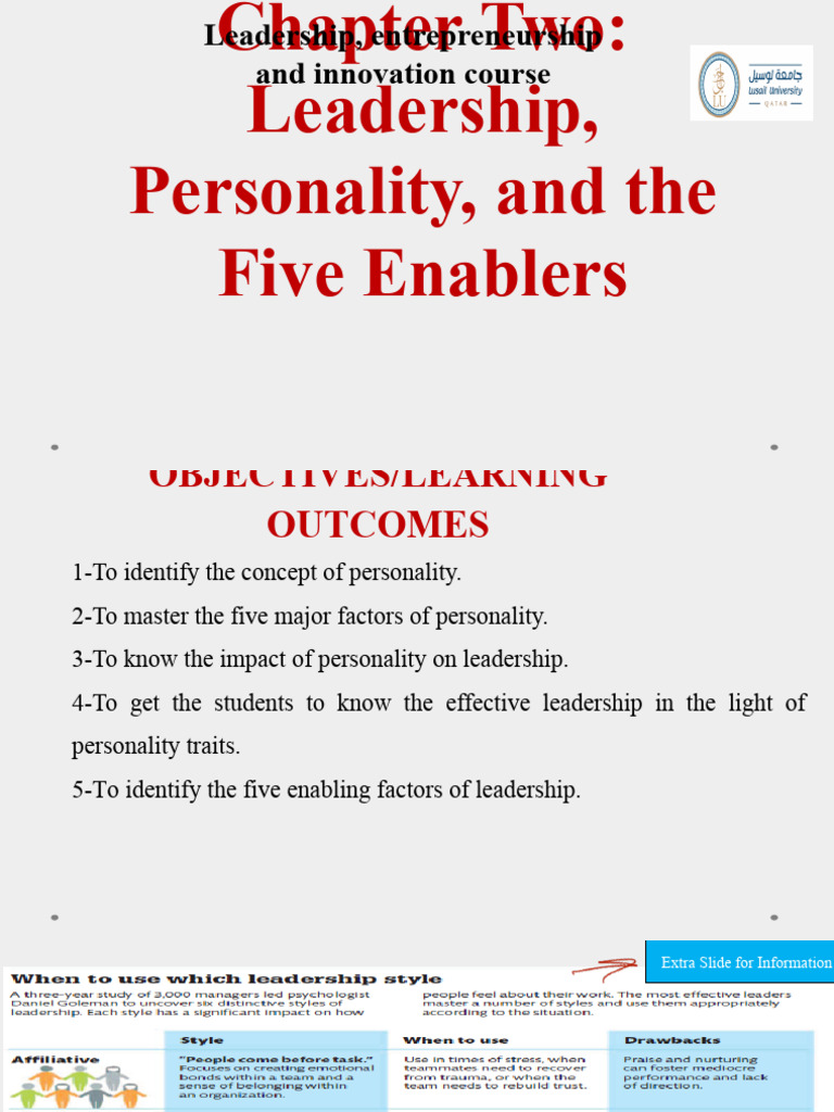 Chapter 2 Leadership and Personality - V9 | PDF | Leadership ...
