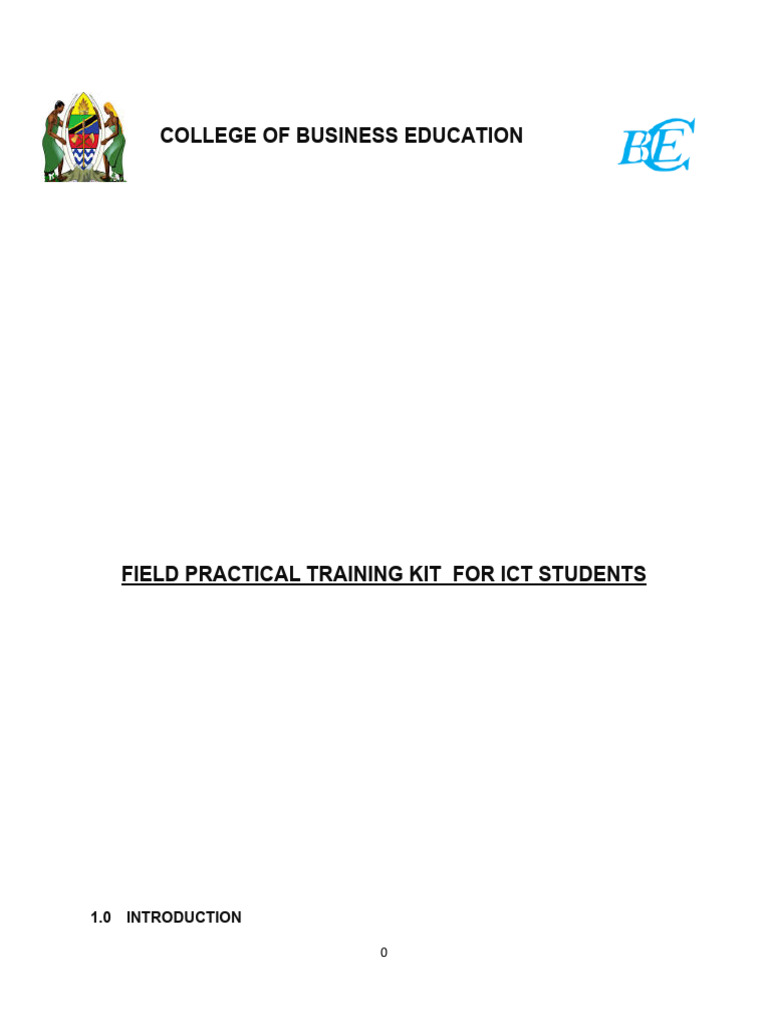 ICT Field Practical Training Kit | PDF | Curriculum