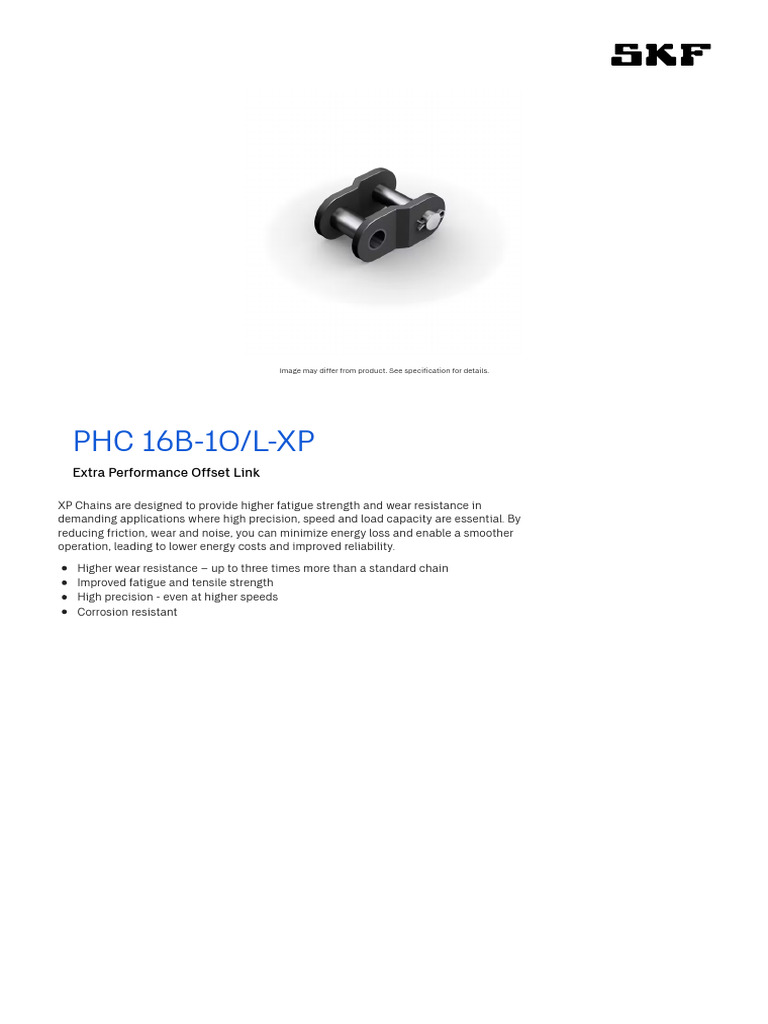 PHC 16b-1o - L-XP - Chains - SKF | PDF | License